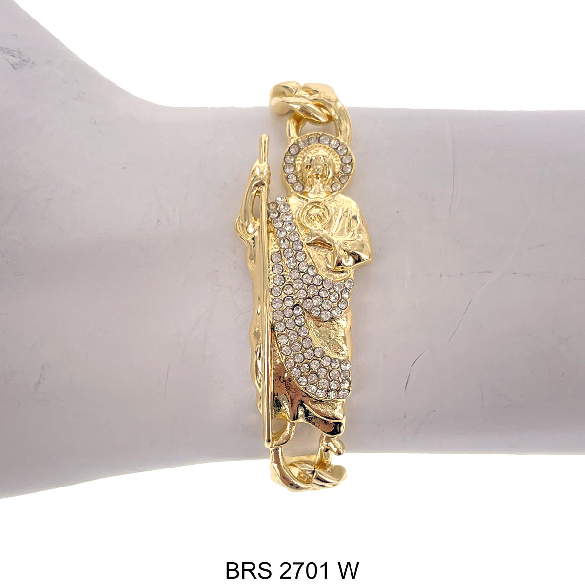 San Judas Chain Bracelet BRS 2701 W – Kaashusa