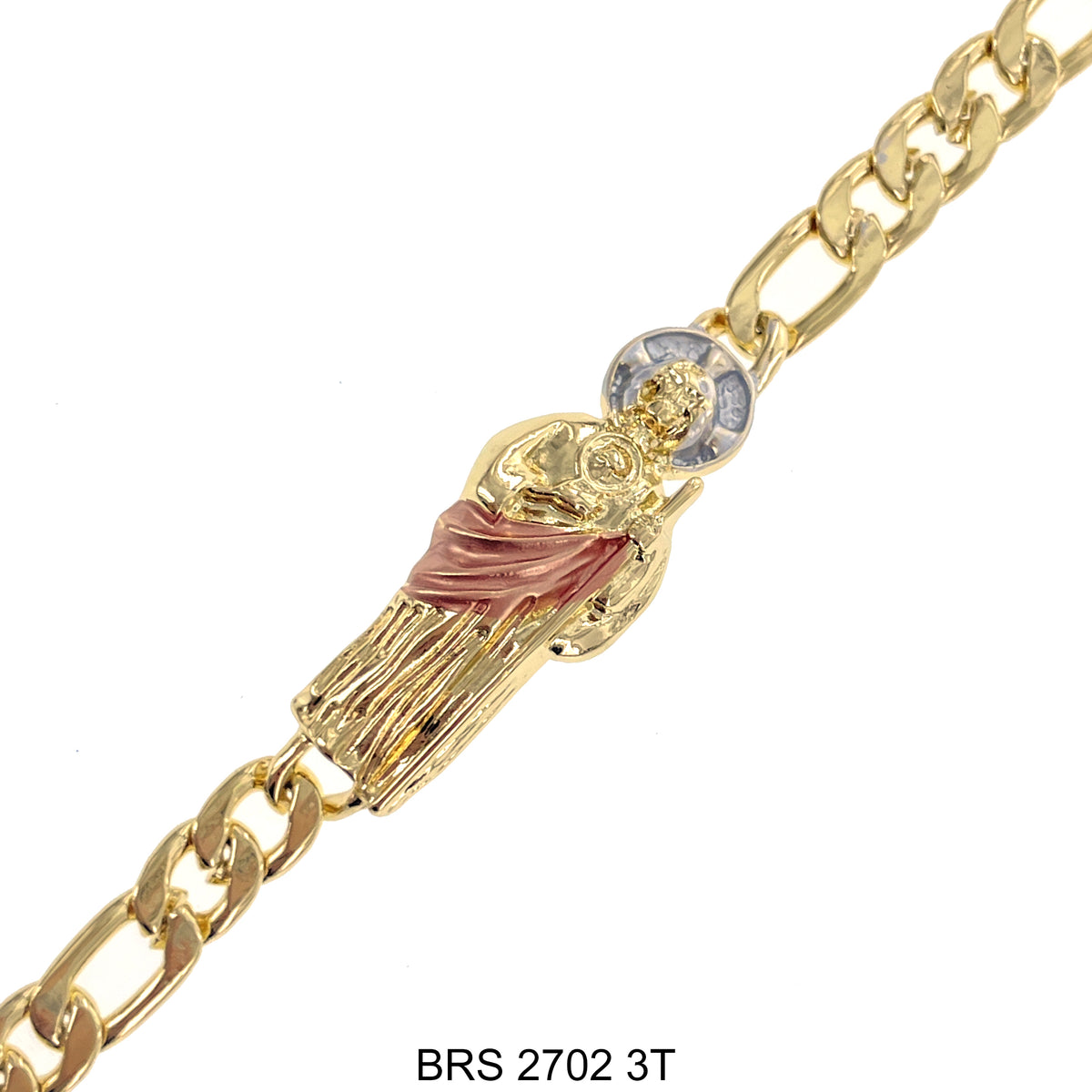 San Judas Chain Bracelet BRS 2702 3T – Kaashusa