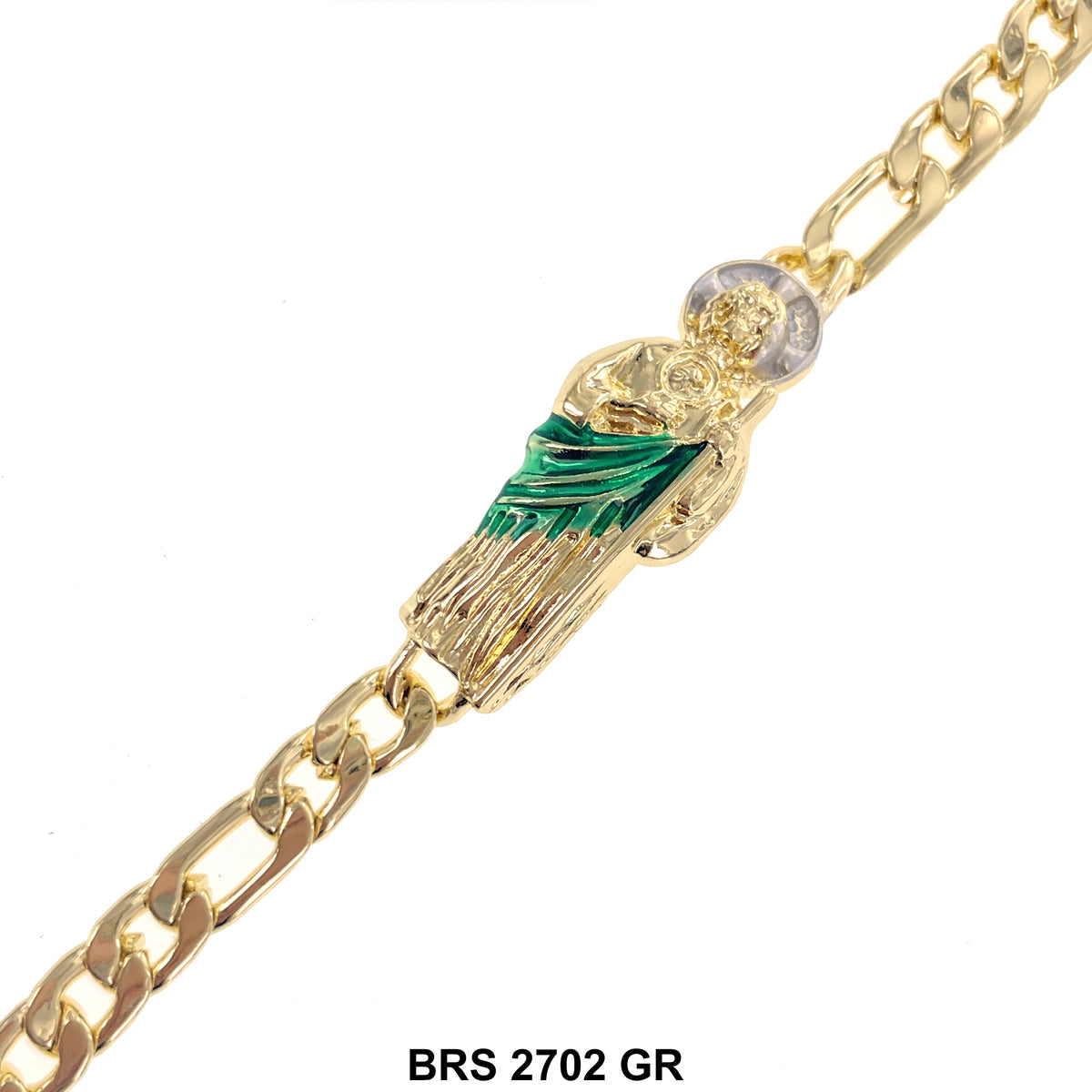 San Judas Chain Bracelet BRS 2702 GR – Kaashusa