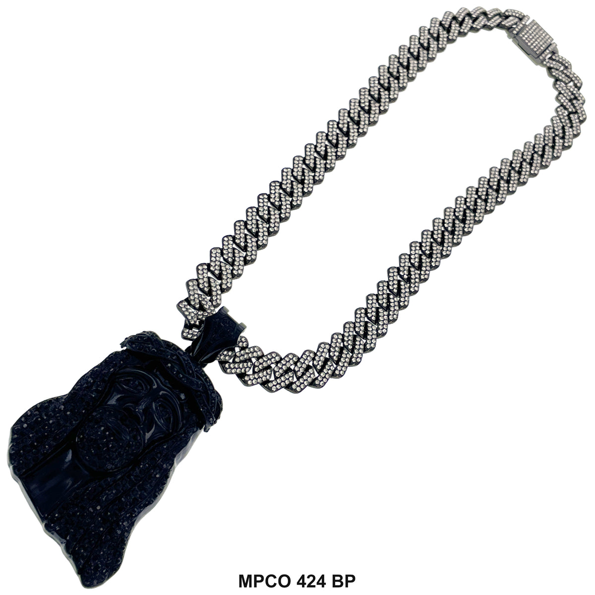Jesus Face Icy Bling Hip Hop Chain Necklace MPCO 424 BP – Kaashusa