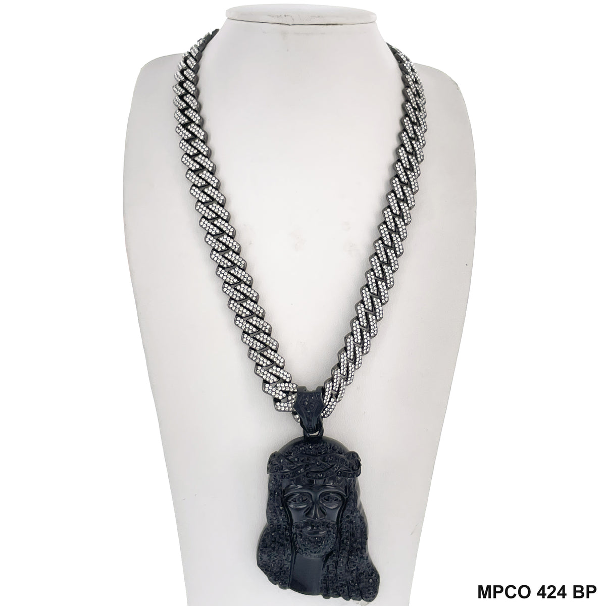 Jesus Face Icy Bling Hip Hop Chain Necklace MPCO 424 BP – Kaashusa
