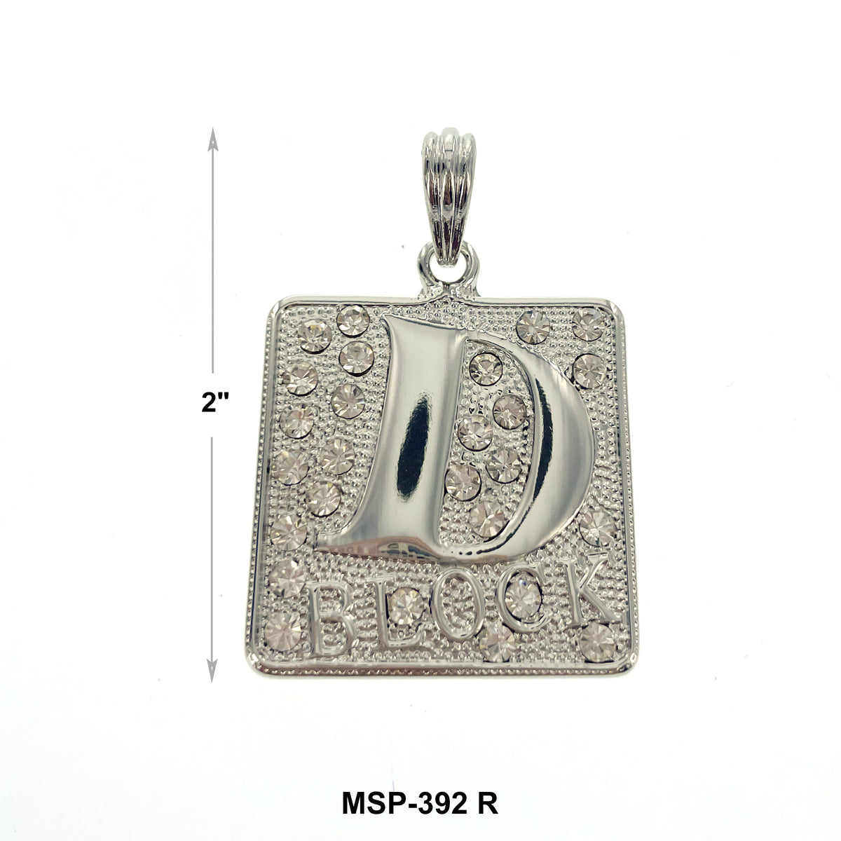 D Block Logo Pendant MSP-392 R – Kaashusa