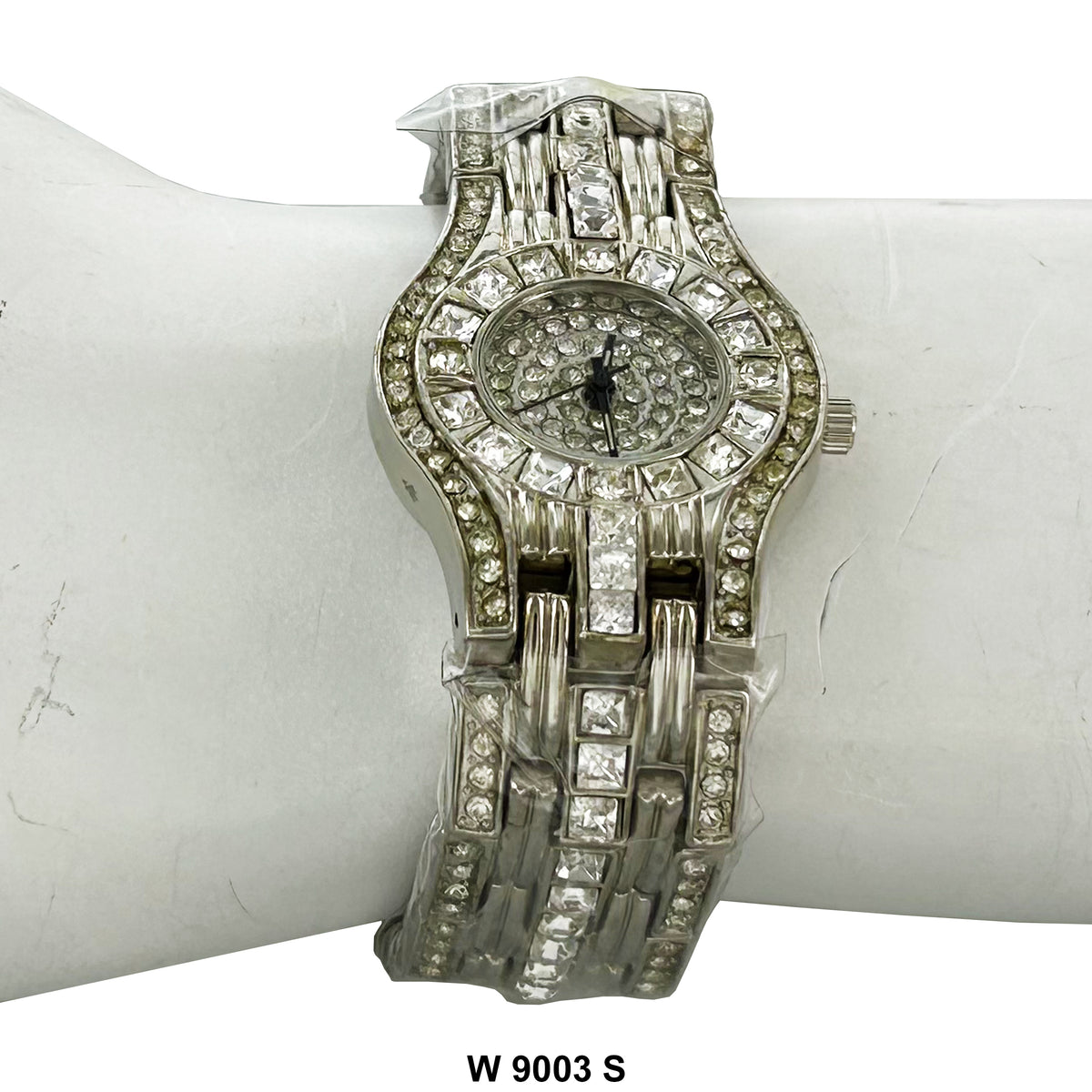 30 MM Icy Bling Wrist Watch Stainless Steel Band W 9003 S – Kaashusa