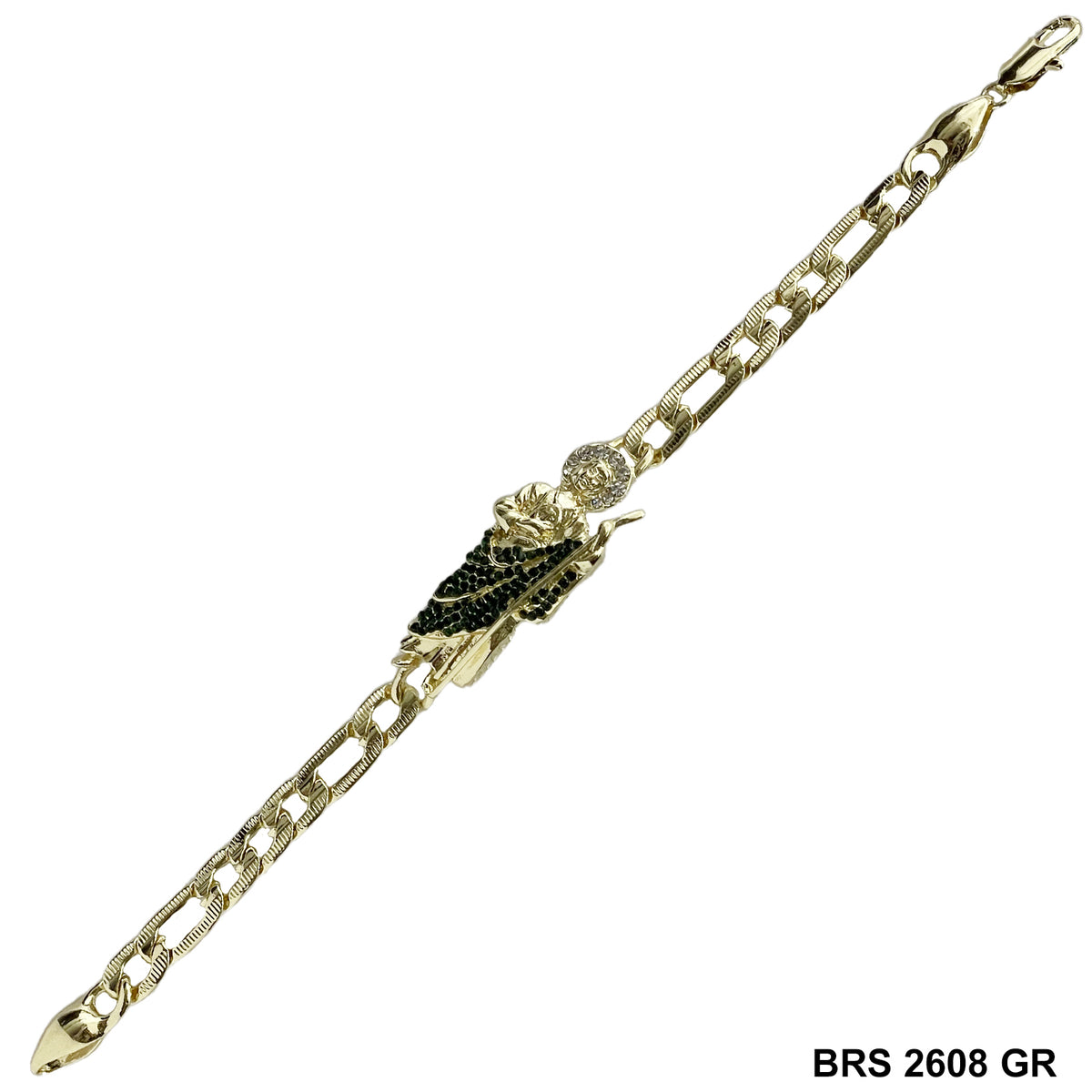 San Judas Chain Bracelet BRS 2608 GR – Kaashusa