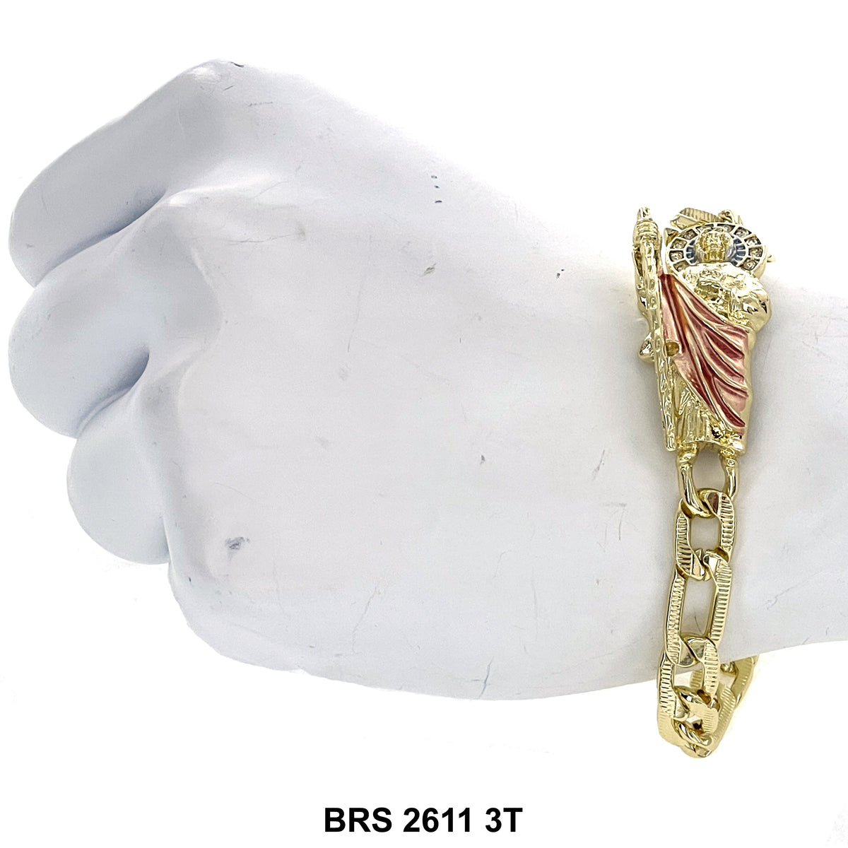 San Judas Chain Bracelet BRS 2611 3T – Kaashusa