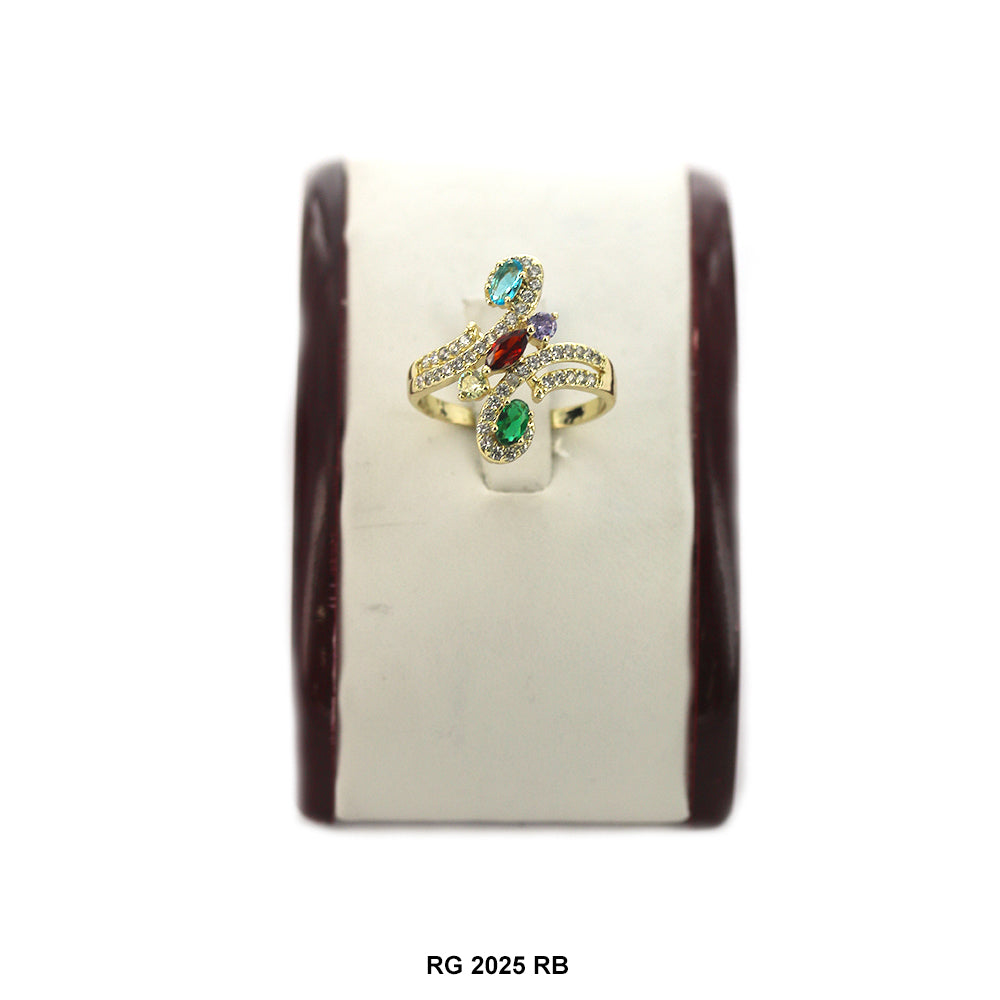 Spiral Design CZ Ring RG 2025 RB – Kaashusa