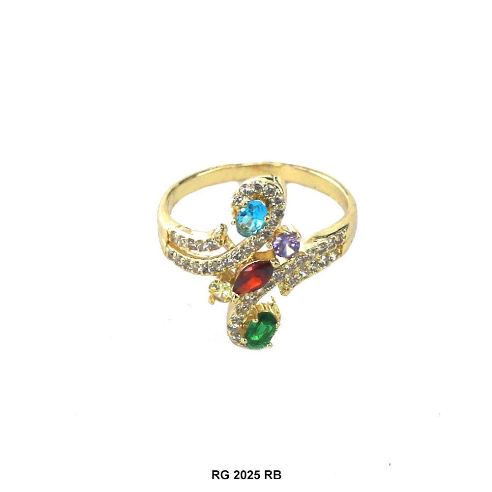 Spiral Design CZ Ring RG 2025 RB – Kaashusa